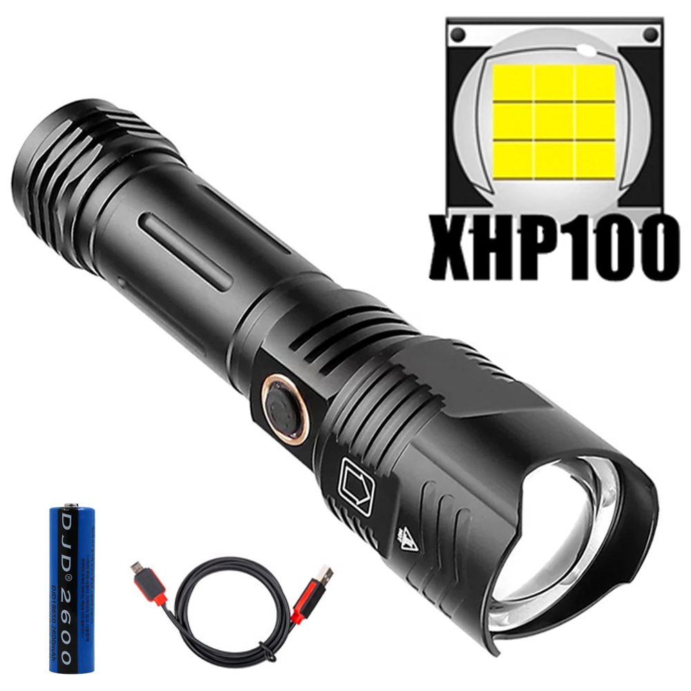 7200루멘 LED 충전식 줌라이트 랜턴 손전등 후레쉬 XHP100 - 온채널