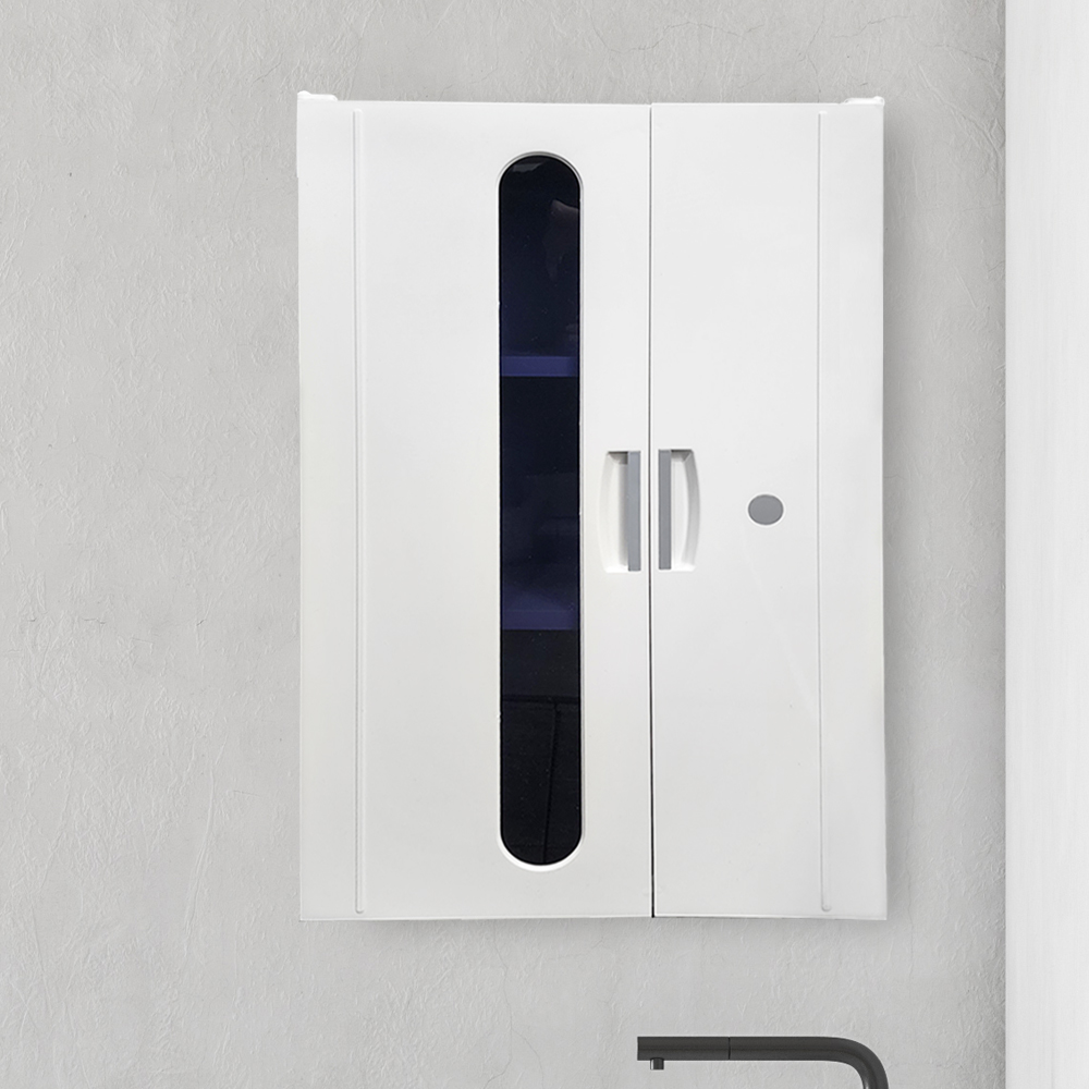 욕실 수건장 플라스틱 심플 욕실 화장실 수납장 - 온채널