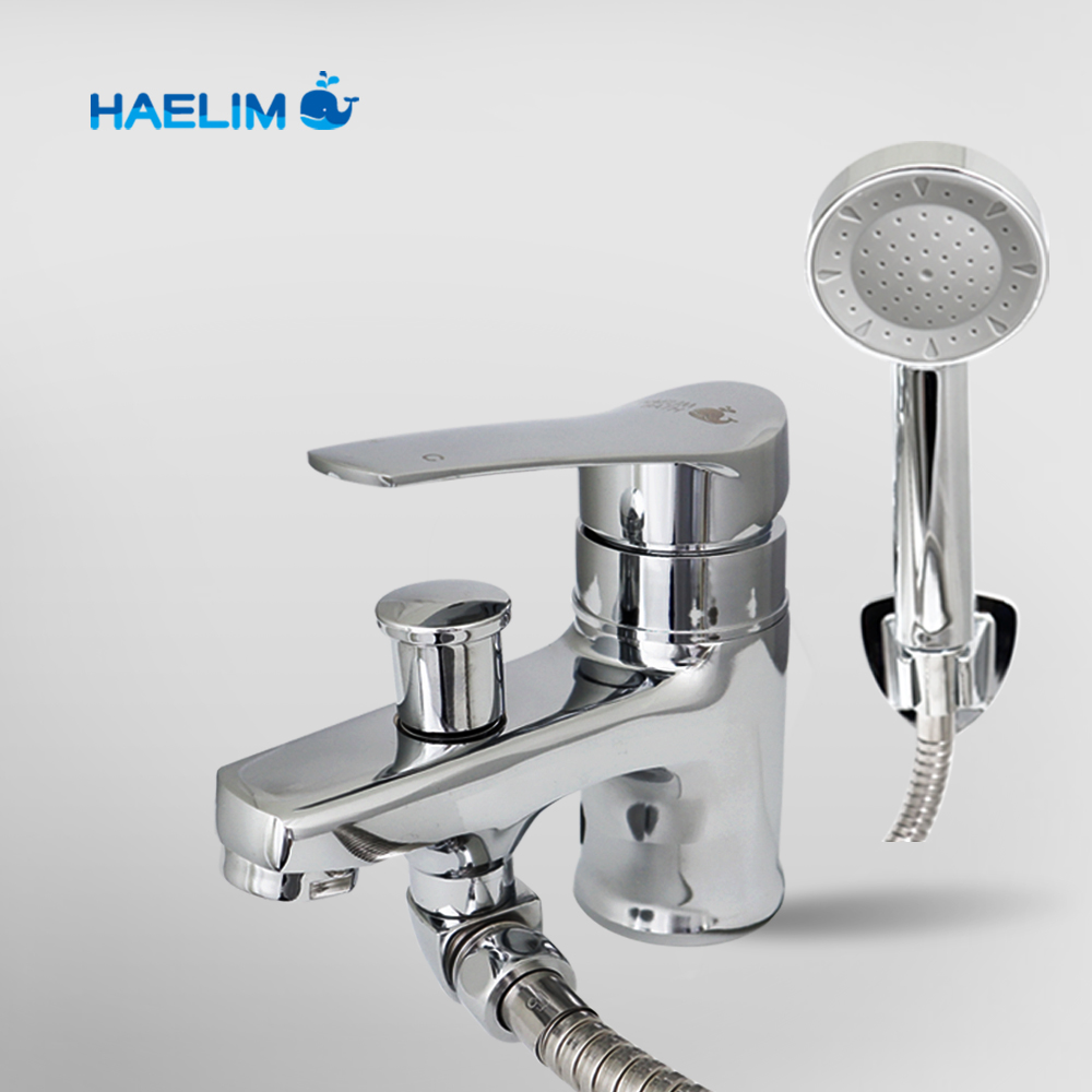 HAELIM 원홀샤워겸용 수전 세면기 수전 HL-B7016 부속포함 - 온채널
