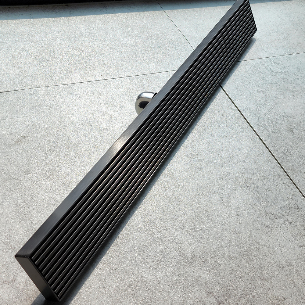 슬림 트랜지블랙 유가 트랜치SUS304 60x600중앙AJBATH - 온채널