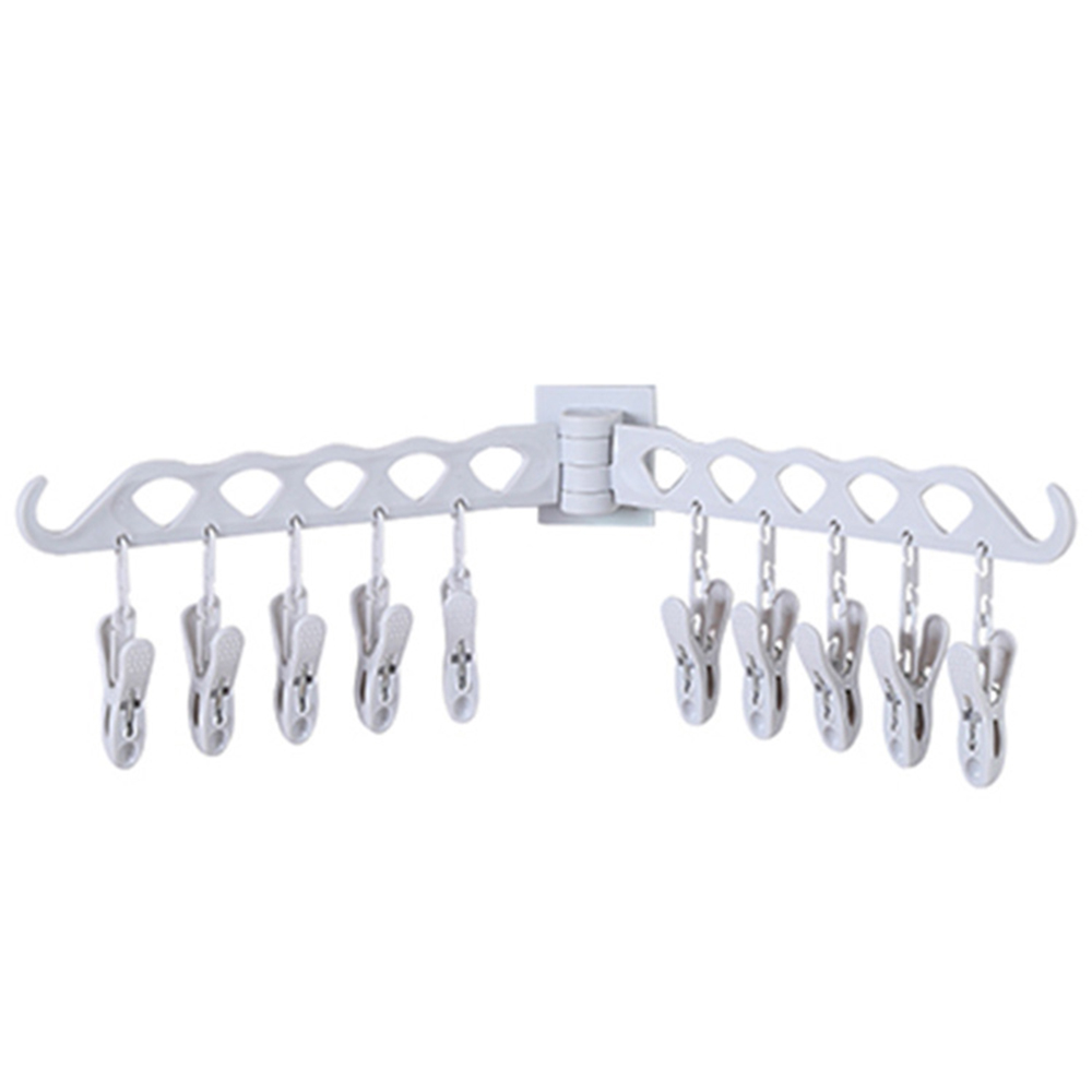 벽잡착식 욕실 옷걸이 회전식(흰색) - 온채널