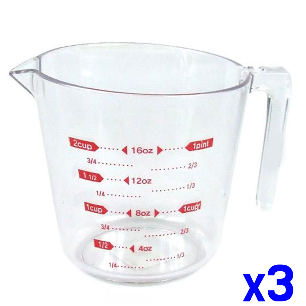 다용도 계랑컵 대형 500ml x3개 비커 베이킹용품 - 온채널